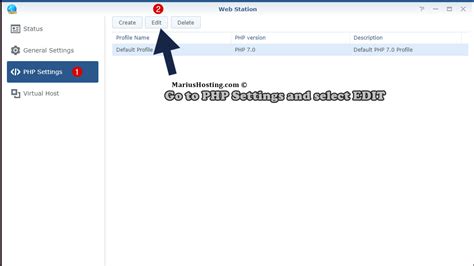 synology php 7 2 settings and extensions for wordpress marius hosting