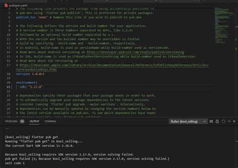 dart updating sdk to 2 17 0 flutter stack overflow