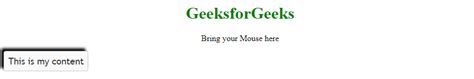 jquery ui tooltip geeksforgeeks