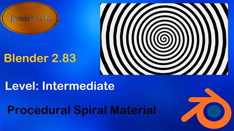 blender procedural spiral material tutorial youtube
