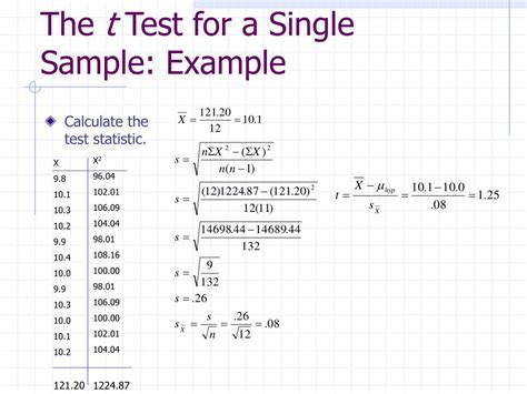T Test Example