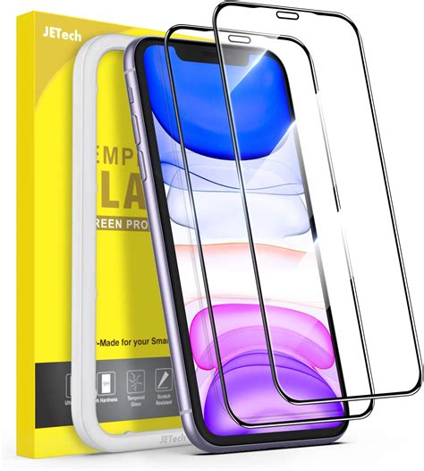 Jetech Protector De Pantalla Para Iphone 11 Y Iphone Xr 6 1 Mica De