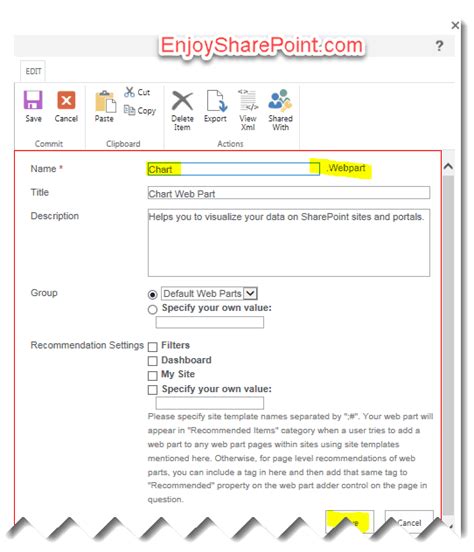 enable chart web part in sharepoint 2013 2016 online