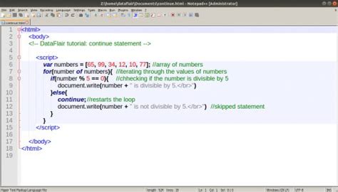 javascript loop control top 3 statements with real life