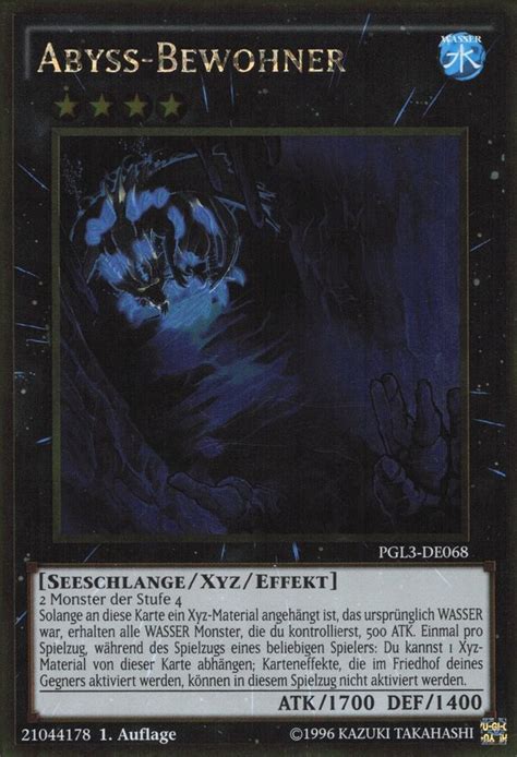 Recollectibles Sammelkarte Yugioh Karte Abyss Bewohner Deutsch Yu Gi