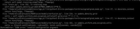 runtimeerror cuda error invalid configuration argument · issue 11