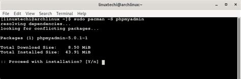 how to install lemp stack on arch linux