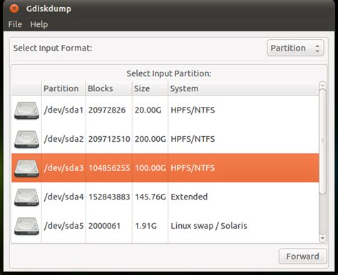 gdiskdump gui for diskdump dd ubuntu geek