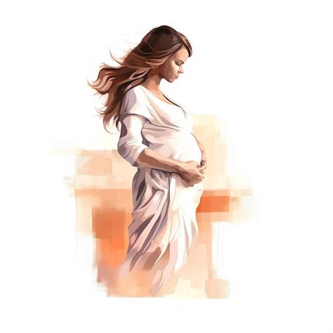 Premium Ai Image Pregnancy Illustration
