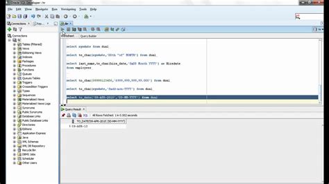oracle sql video tutorials to date functions youtube