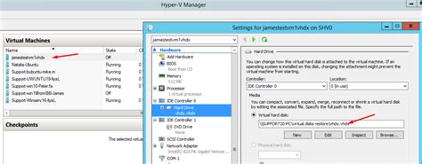 fixing issue with hyper v vm restore the file or directory is
