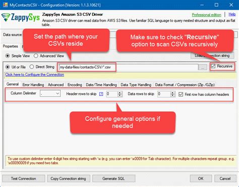 import amazon s3 files into sql server csv json xml driver zappysys