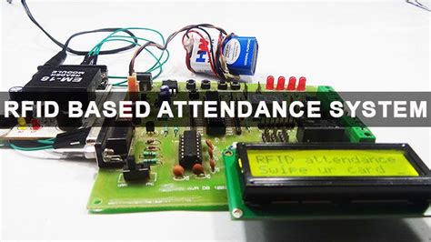 rfid based attendance system circuit using microcontroller rfid