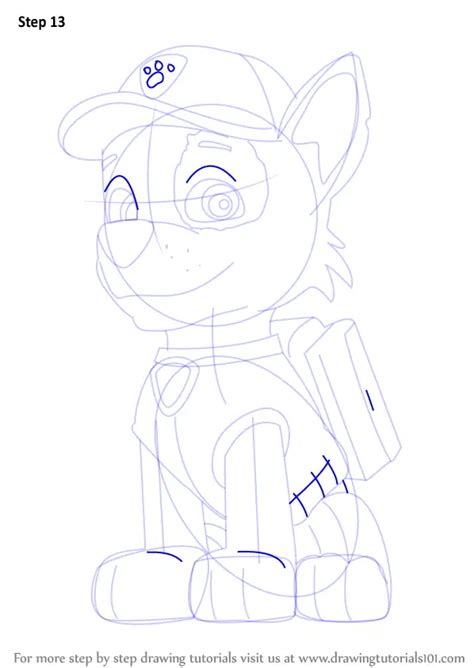 Learn How To Draw Rocky From Paw Patrol Paw Patrol Step By Step
