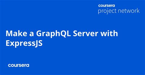 make a graphql server with expressjs
