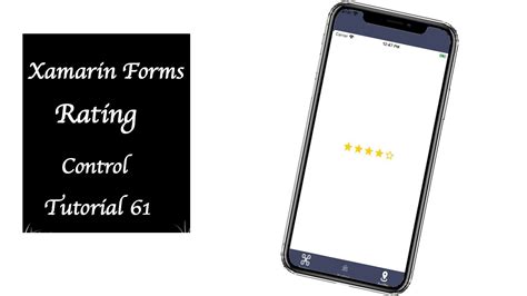 xamarin forms rating control youtube