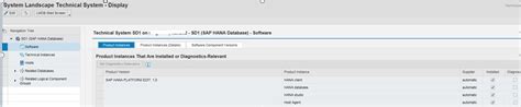 managed system configuration for sap hana abap and java systems in