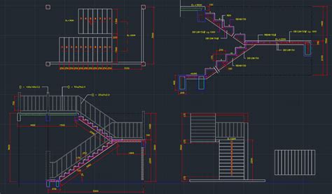 concrete stairs free cad block and autocad drawing