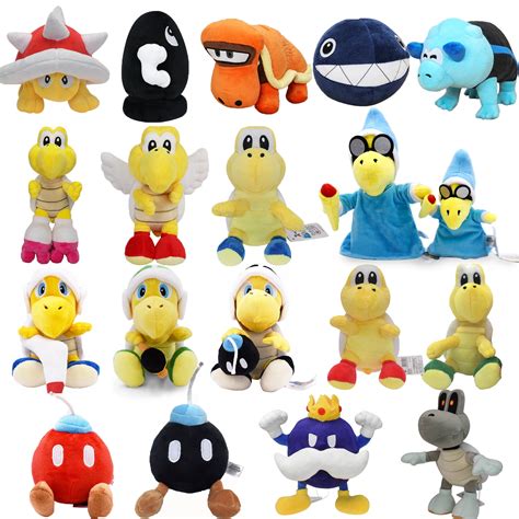 New Mario Bros Plush Koopa Troopa Bulrush Chain Chomp Armad Bullet Bill