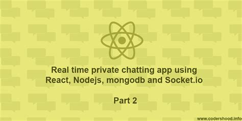 real time private chatting app using react nodejs