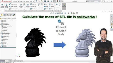 convert mesh to body │solidworks mesh modeling│ youtube