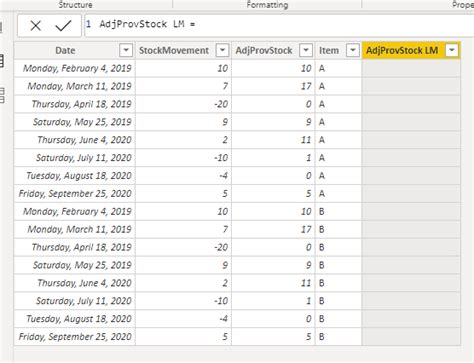 to get previous month value as a calculated column dax