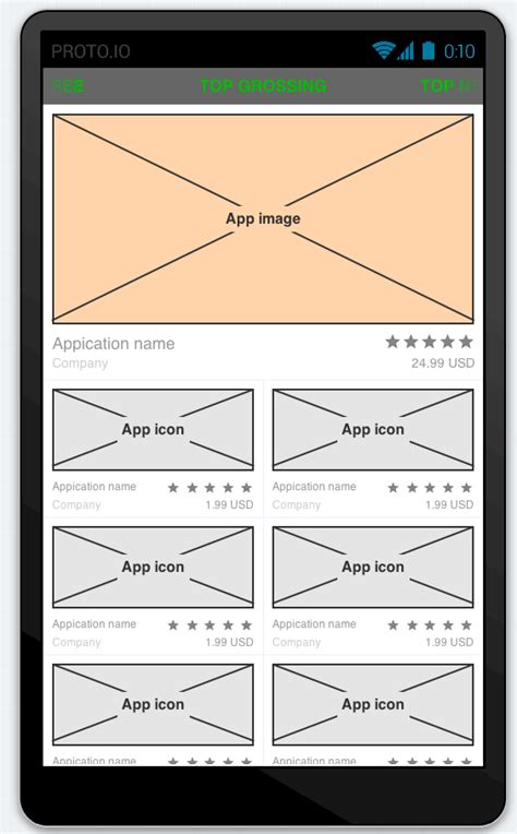 real prototyping experience of android scrollable tabbars blog
