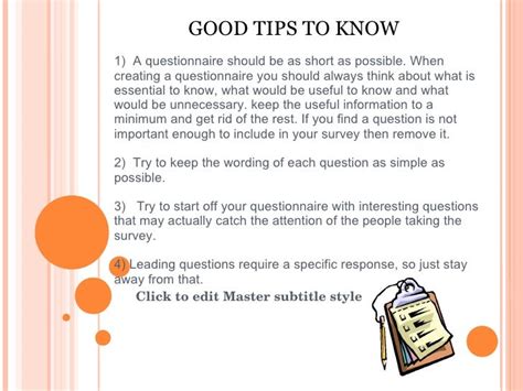 Survey Tips How To Write A Good Survey Questionnaire