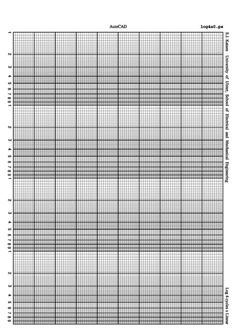 4 Cycle Semi Log Graph Paper Printable