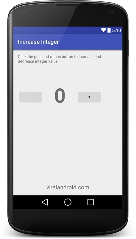 how to increase and decrease the integer value when the button is