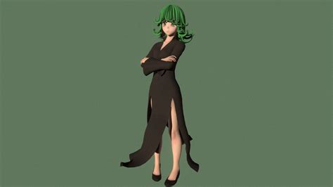 Tatsumaki 01 Buy Royalty Free 3d Model By 3d Anime Girls Collection