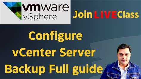 vmware troubleshooting how to configure vcenter server backup step by