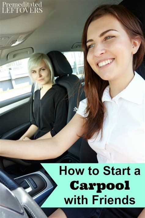 How To Start A Carpool With Friends