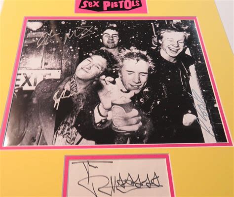 Johnny Rotten Sex Pistols Signed Autograph Auto 18x20 Photo Display By