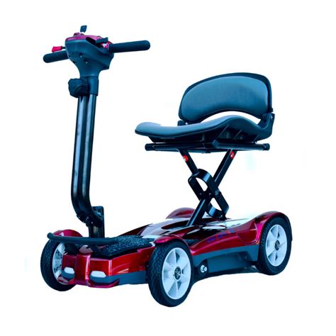 Ev Rider Teqno S26 Auto Folding Portable Lightweight 4 Wheel Scooter