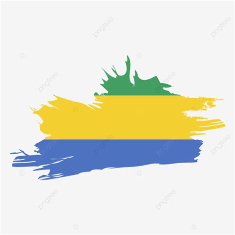 غابون العلم فرشاة السكتة الدماغية Clipart فرشاة علم جابون جابون العلم