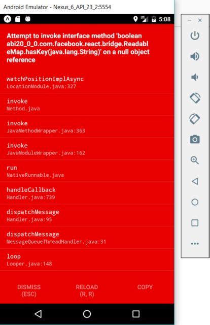 javascript react native expo project error with geolocation or