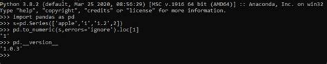 python 3 x convert pandas to numeric with ignore errors failing to