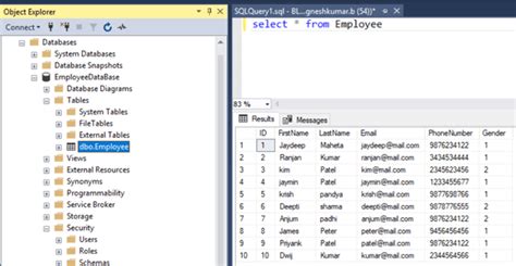 how to import data from excel data into sql table in