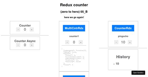react redux counter zero to hero 05 b forked codesandbox