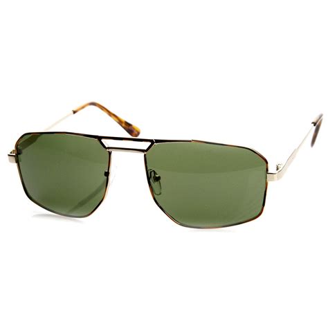 Modern Mens Fashion Gq Square Metal Aviator Sunglasses 8989 Zerouv