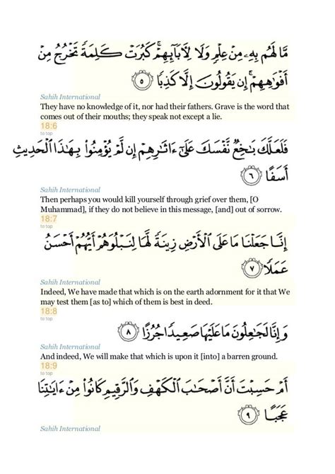 Surah Al Kahfi Ayat 1 Sampai 10 Lengkap Beserta Arab