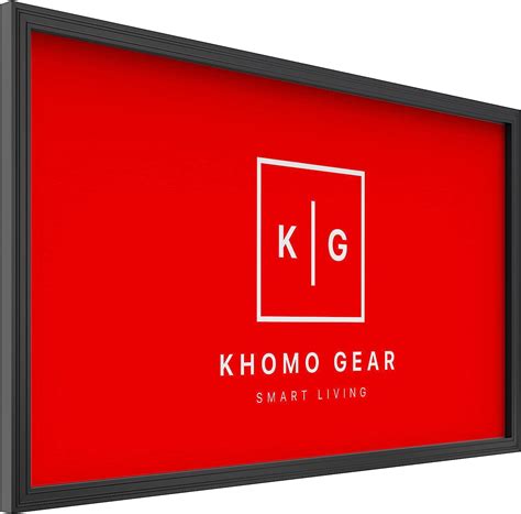 Khomo Gear Fixed Frame Projector Screen 100 Inch Hang On Wall 4k