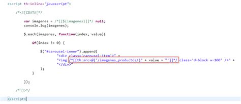 javascript how can i include th src thymeleaf tag into an append