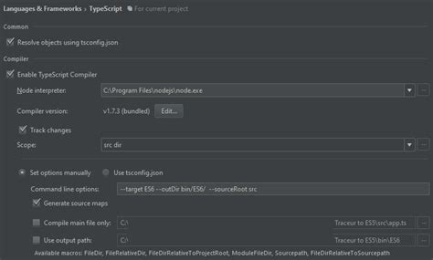 issues with es6 typescript traceur compilation ides support