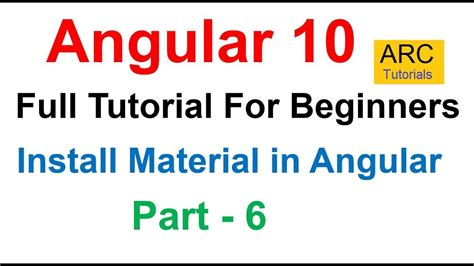 angular 10 tutorial 6 install angular material in angular app