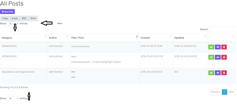 jquery datatables layout problem buttons and dropdowns