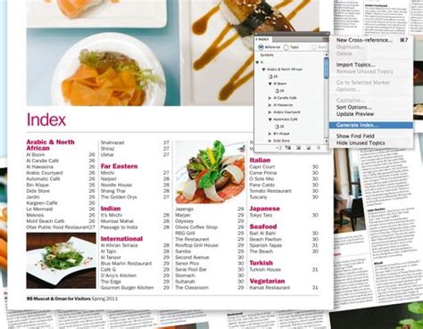 design a simple index with indesign creative bloq