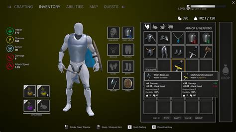 rpg inventory and interaction system in blueprints ue marketplace