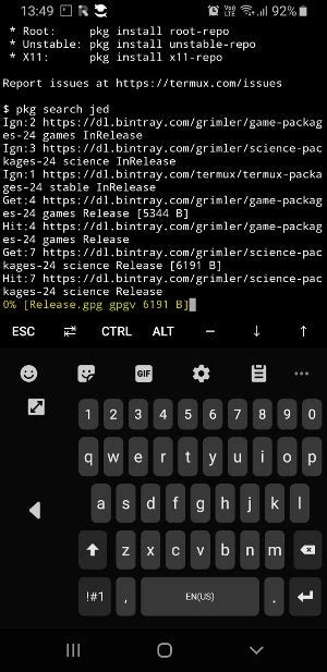 use a linux terminal on your android phone